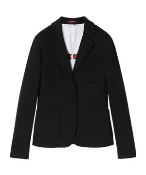 Gucci Single-breasted Cotton Jersey Jacket With Double G Lining