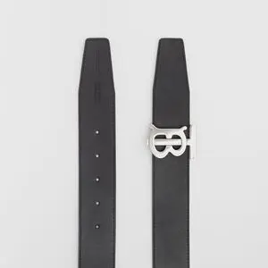 Burberry Reversible Monogram Print Leather Belt