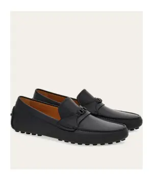 FERRAGAMO Gancini Buckle Slip-on Loafers
