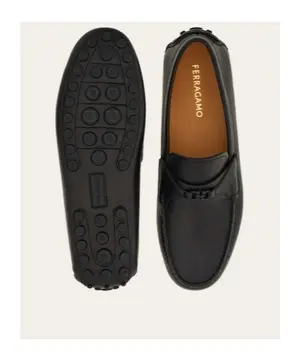 FERRAGAMO Gancini Buckle Slip-on Loafers