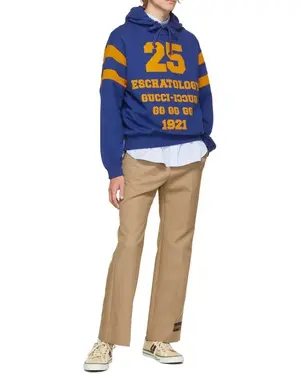 Gucci Blind For Love Print Hoodie - Blue