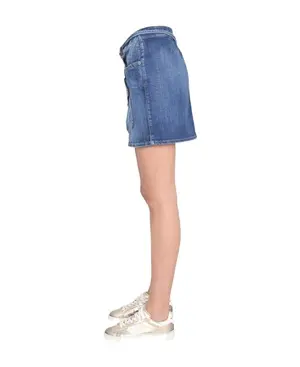 Dsquared2 Denim Wrap Skirt With Pocket Detail