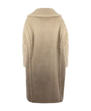 Max Mara Gradient Double-breasted Teddy Coat - Sand-colored