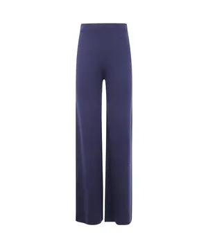 TWINSET Ribbed Knit Wide-leg Pants