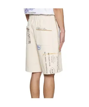 WOOYOUNGMI Graphic Twill Shorts