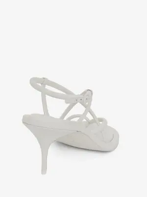 Alexander McQueen Ivory Strap-detail Open-toe Sandals