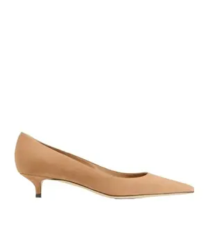 JIMMY CHOO Stiletto Low-heeled Pointed Toe Slip-on Pumps