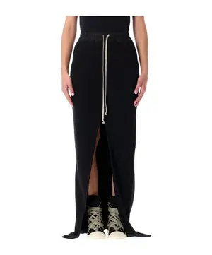 Rick Owens Phleg Pillar Maxi Skirt - Black