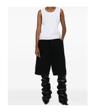 ENTIRE STUDIOS Elasticated-waistband Denim Shorts