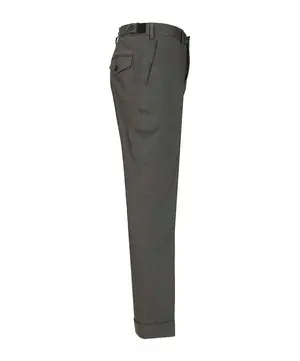 Dries Van Noten Philip Cuffed Tailored Pants - Grey