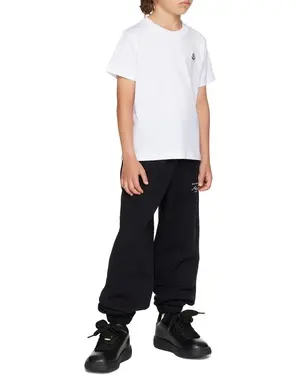 Moncler Kids Logo Patch Crewneck T-shirt