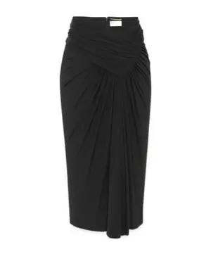 Saint Laurent Draped Pencil Skirt