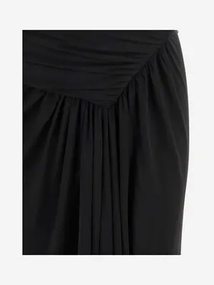 Saint Laurent Draped Pencil Skirt