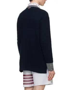 Thom Browne 4-bar Striped Crewneck Jumper - Blue