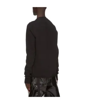 Rick Owens Logo-patch Cotton Sweatshirt - Black