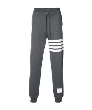 Thom Browne 4-bar Drawstring Pants - Dark Gray