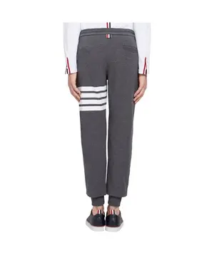Thom Browne 4-bar Drawstring Pants - Dark Gray