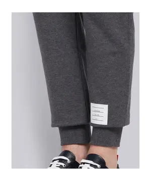 Thom Browne 4-bar Drawstring Pants - Dark Gray