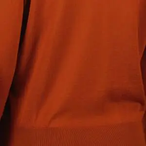 Saint Laurent Round Neck Ribbed Long Sleeve Pullover - Brown