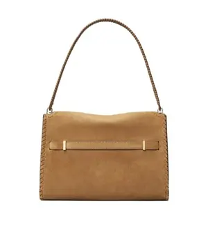 Tory Burch Large Lee Radziwill Shoulder Bag - Brown