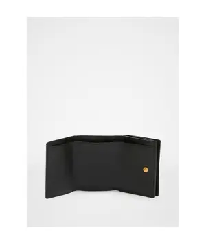 JIL SANDER Logo Detailed Tri-fold Wallet - Black