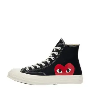 CONVERSE X COMME DES GARONS PLAY Chuck 70 High Top Sneakers - Black