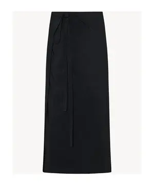 THE ROW Maxi Apron Skirt With Long Waist Straps