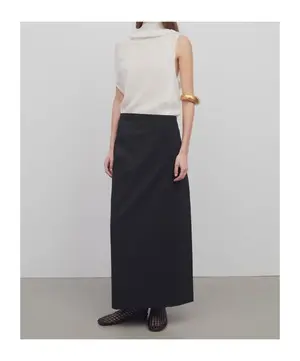 THE ROW Maxi Apron Skirt With Long Waist Straps