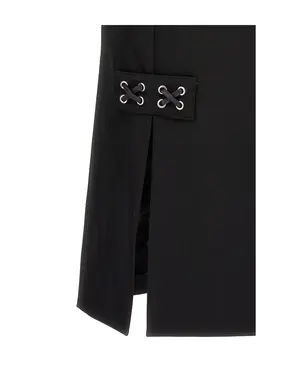 Alessandra Rich High Waisted Slit Detailed Skirt