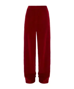 J.W.ANDERSON Velvet Tuxedo Trousers - Red