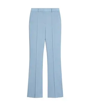 Sportmax Tailored Cut Flared Trousers - Sky-blue