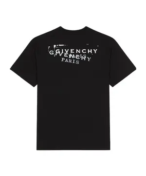 Givenchy Logo Printed Crewneck T-shirt - Black