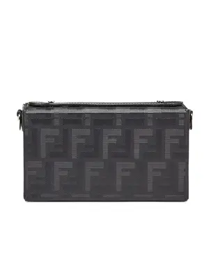 Fendi Baguette Soft Trunk Top Handle Bag - Black