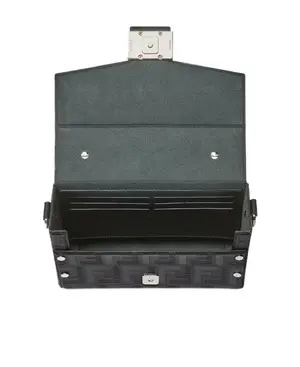 Fendi Baguette Soft Trunk Top Handle Bag - Black
