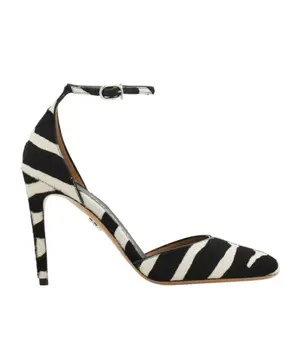 FERRAGAMO Zebra Stripe Stiletto Pumps