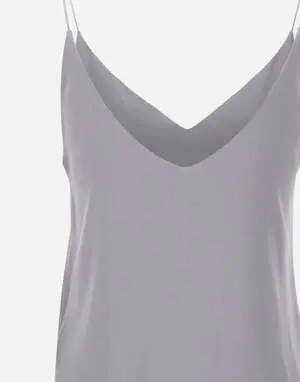 Eleventy V-neck Camisole Top - Gray