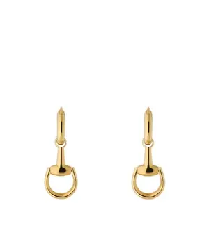 Gucci Horsebit 18k Earrings - Yellow
