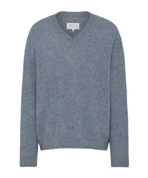MAISON MARGIELA Distressed V-neck Jumper