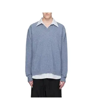 MAISON MARGIELA Distressed V-neck Jumper