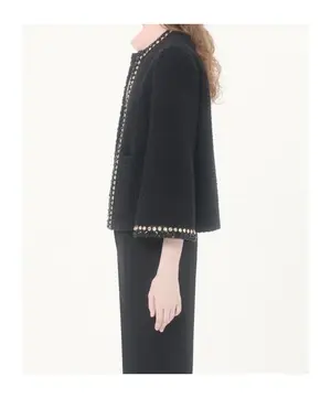 Valentino Garavani Embroidered Canestrello Tweed Jacket
