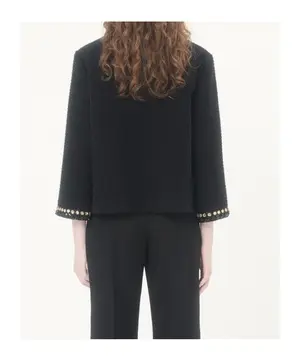 Valentino Garavani Embroidered Canestrello Tweed Jacket