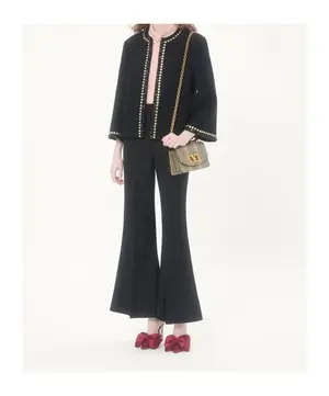 Valentino Garavani Embroidered Canestrello Tweed Jacket