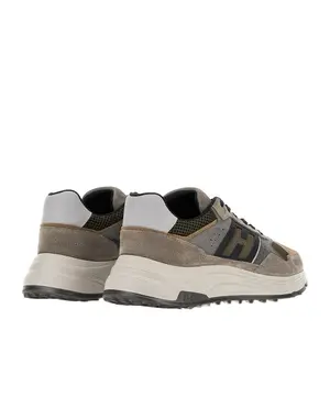 Hogan Hyperlight Lace-up Sneakers With H Logo Detailing - Brown