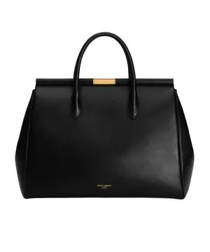 Dolce & Gabbana Marlene Handbag With Turn-lock Fastening - Black