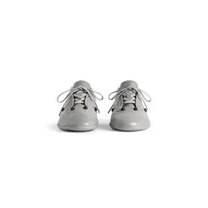 Balenciaga City Lace-up Sneakers With Brass Rivets - Grey