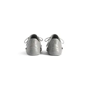 Balenciaga City Lace-up Sneakers With Brass Rivets - Grey