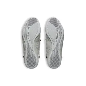 Balenciaga City Lace-up Sneakers With Brass Rivets - Grey