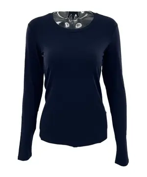 Max Mara Round Neck Long Sleeve T-shirt