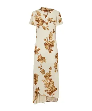 Magda Butrym Printed Stretch Knit Midi Dress