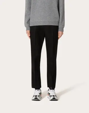 Valentino Garavani Crinkled Drawcord Trousers
